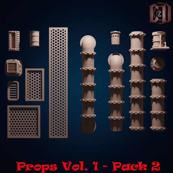 3D Printable Props Bundle Vol. 1 by C2Dwellers